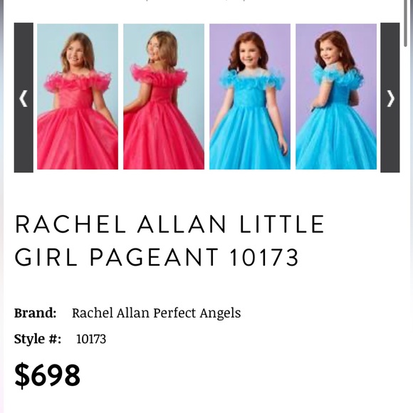 Rachel Allan | Dresses | Rachel Allan 173 Girls Pageant Size 6 | Poshmark